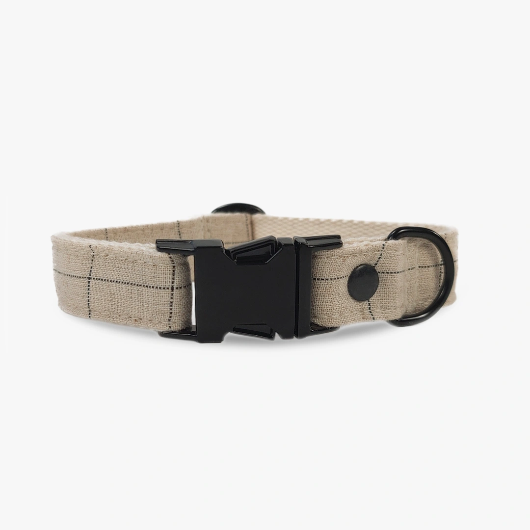 Hundhalsband Cream Checked - VOFF®